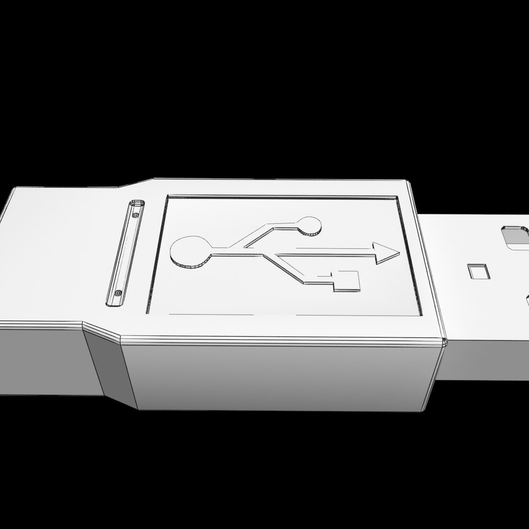 3d Real Usb Connector