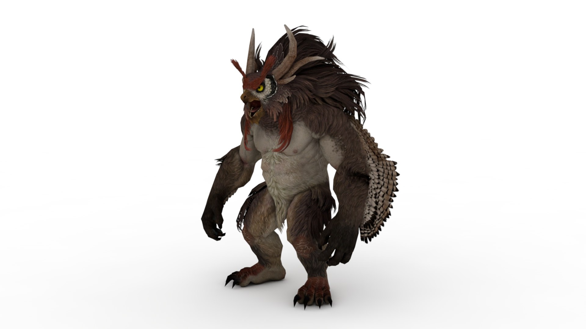 3D Monster Bear Man Model - TurboSquid 2033018