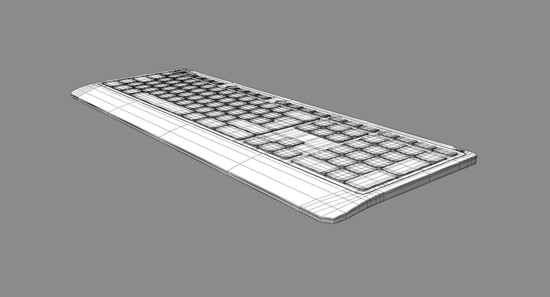 3D Wireless Keyboard Keys Model - TurboSquid 1375188