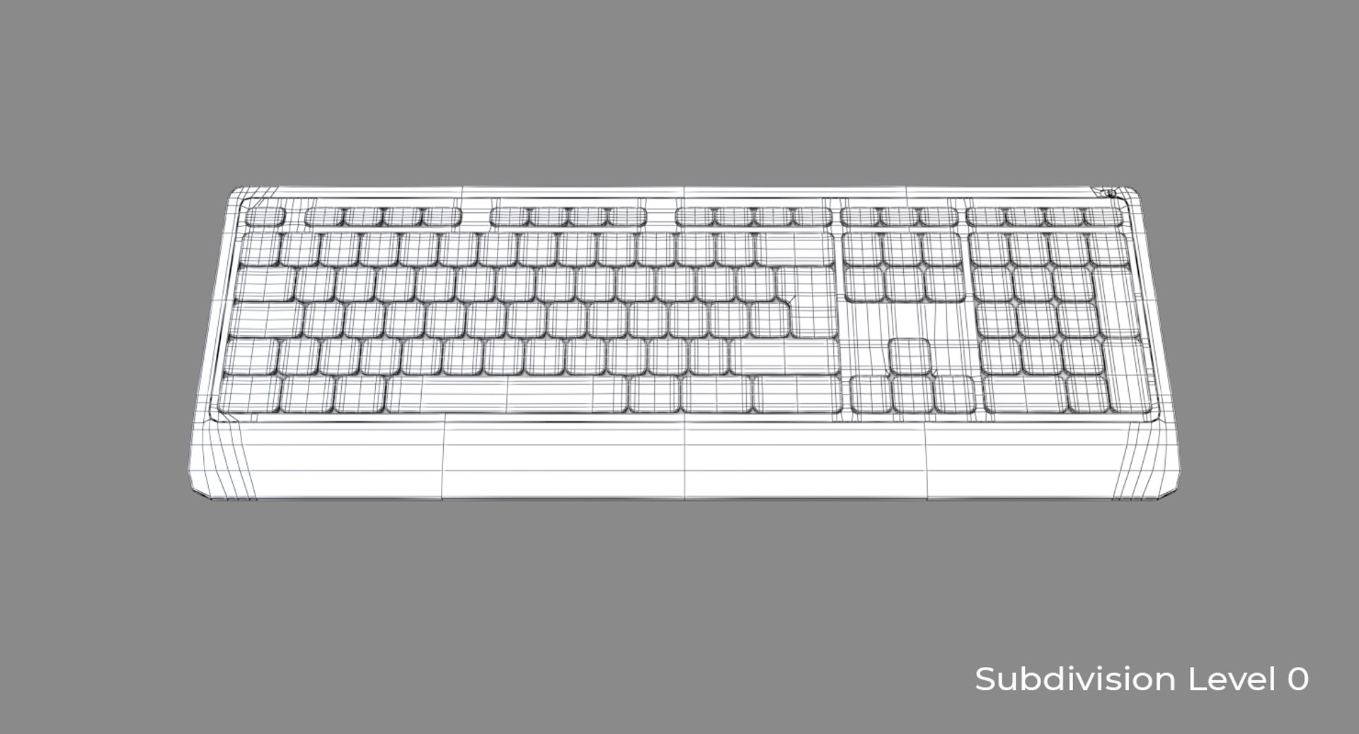 3D Wireless Keyboard Keys Model - TurboSquid 1375188