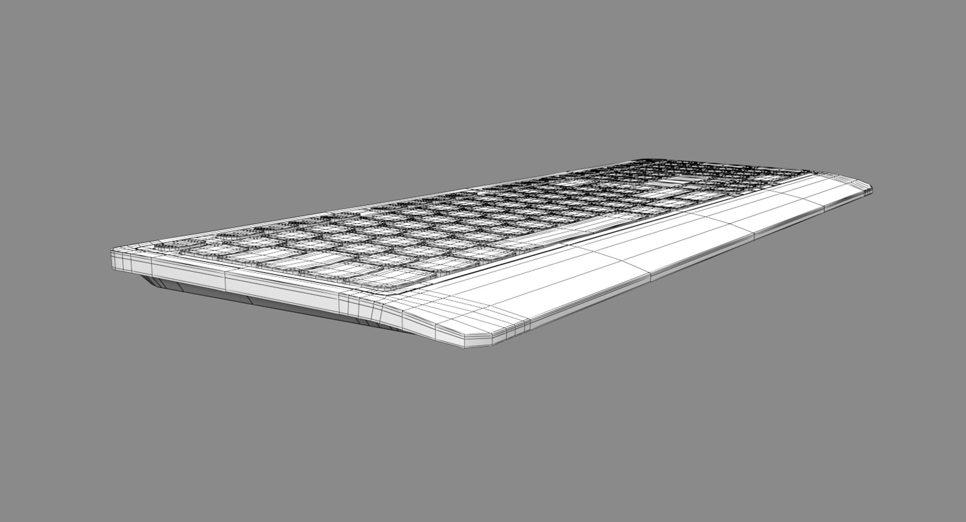 3D Wireless Keyboard Keys Model - TurboSquid 1375188