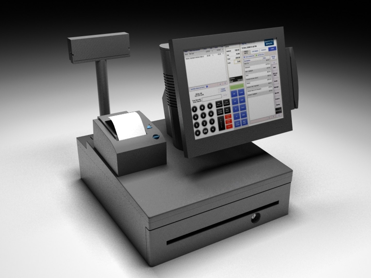 Ibm Register Touch 3d Model