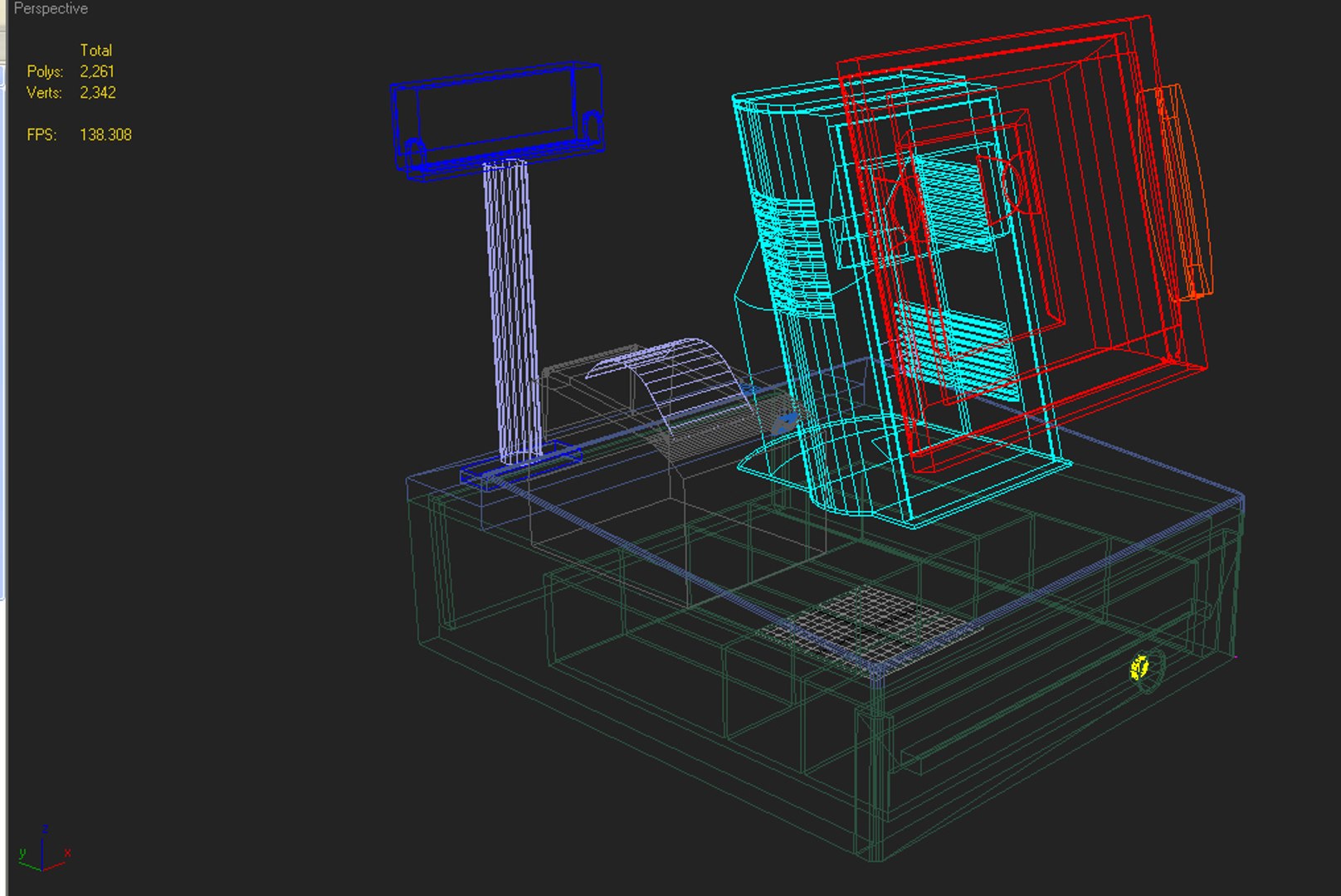 Ibm Register Touch 3d Model