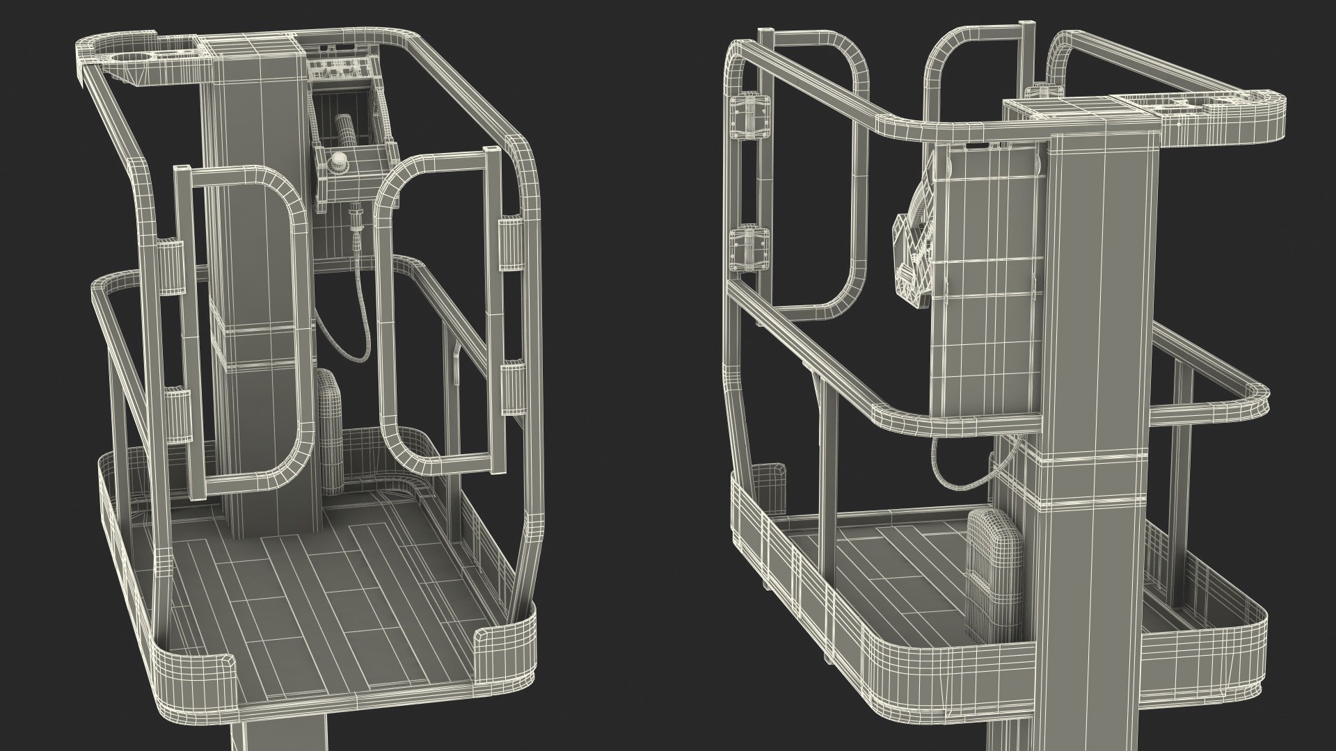 3D Vertical Mast Lift Working Position New Model - TurboSquid 1870720