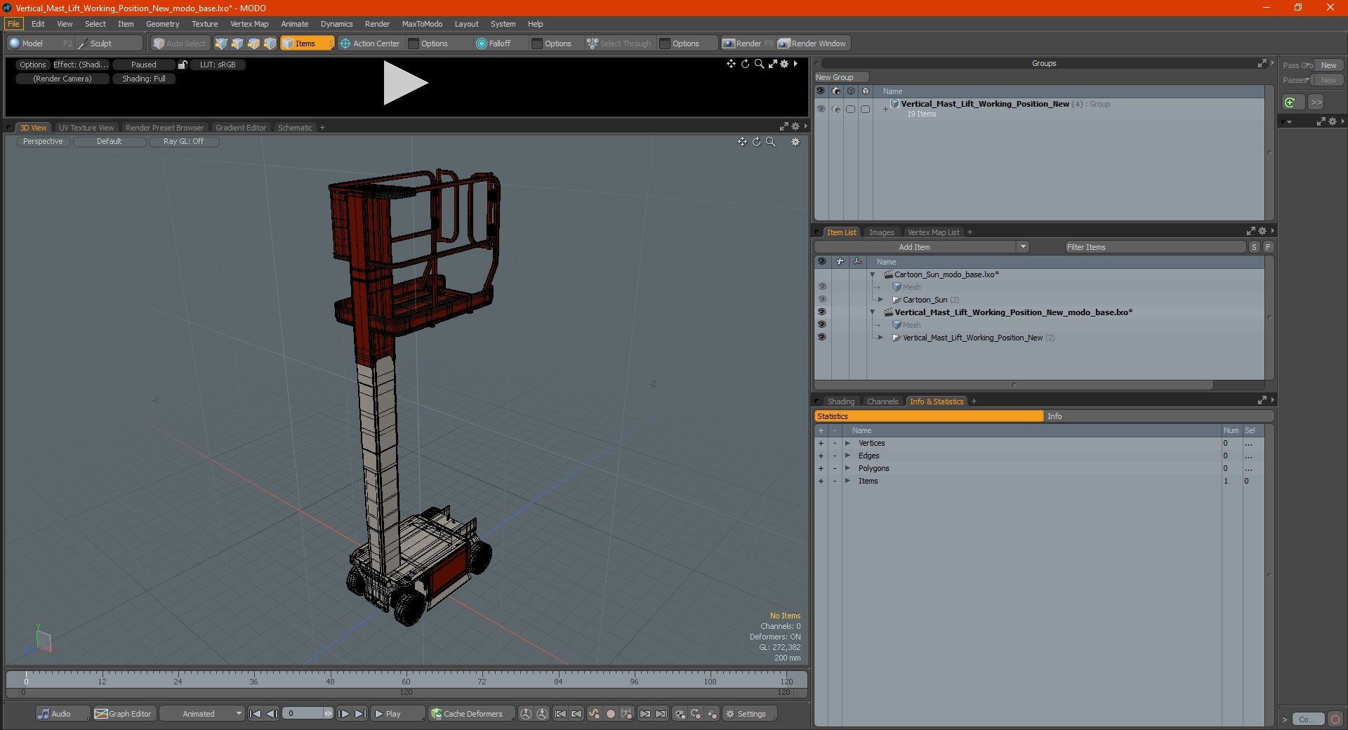 3D Vertical Mast Lift Working Position New Model - TurboSquid 1870720