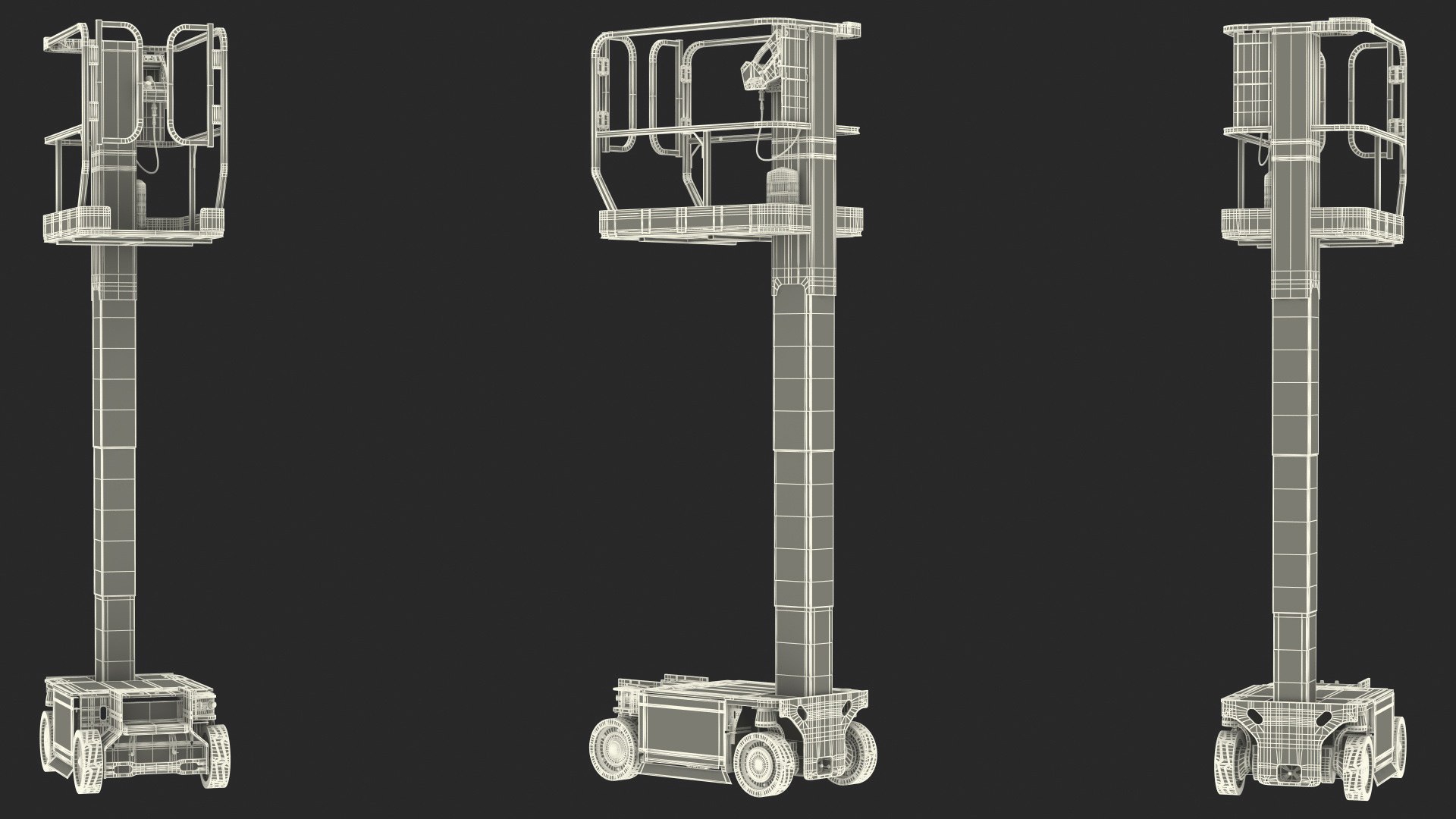 3D Vertical Mast Lift Working Position New Model - TurboSquid 1870720