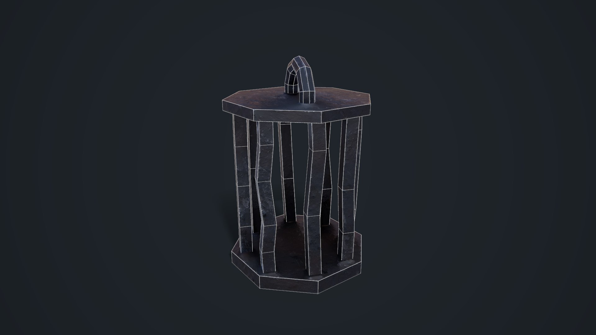 Stylized Cage Metallic 3D Model - TurboSquid 1428798