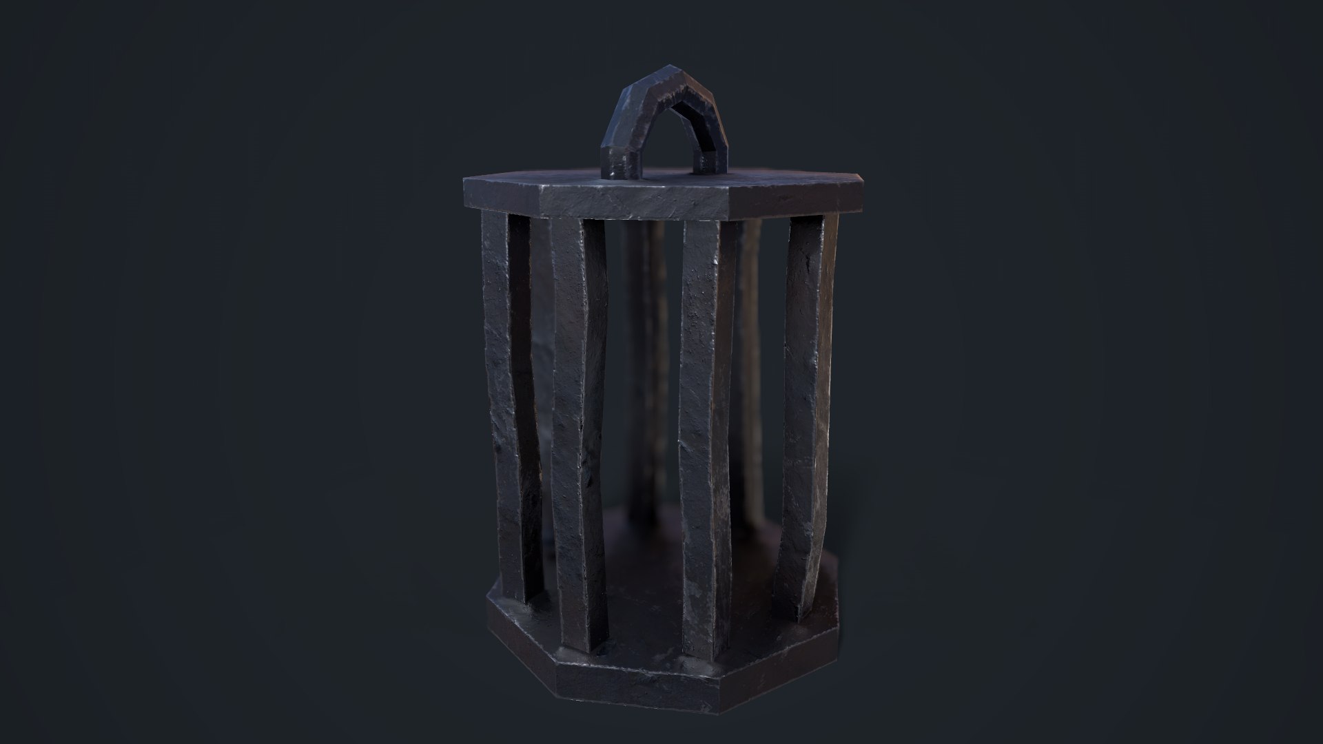 Stylized Cage Metallic 3D Model - TurboSquid 1428798