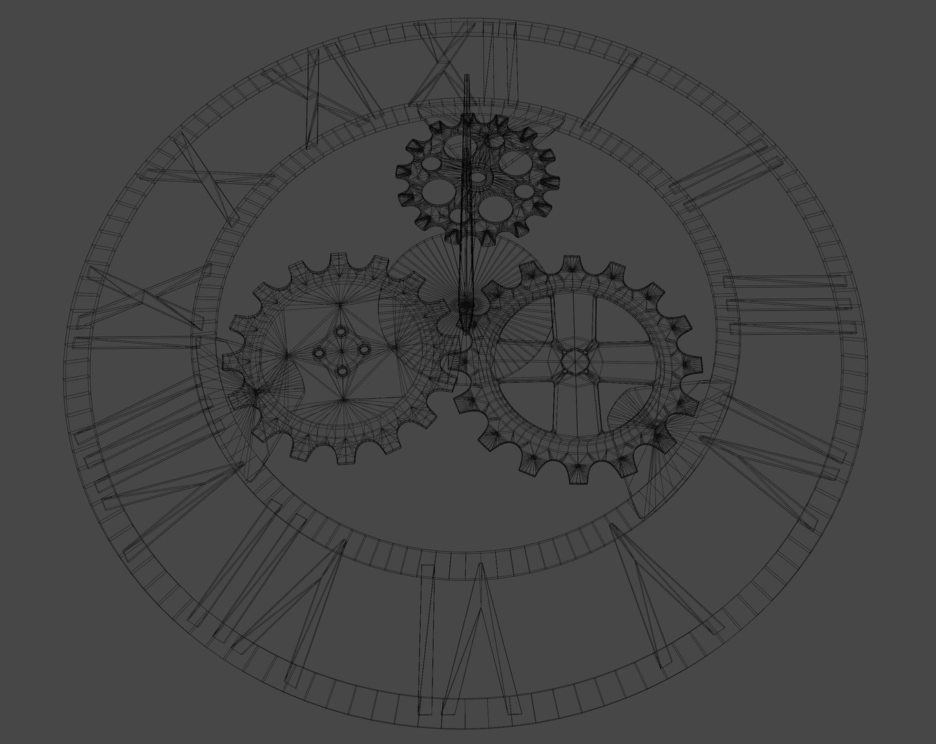 3D Welded Metal Clock - TurboSquid 1953684