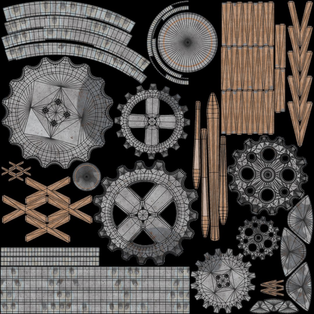 3D Welded Metal Clock - TurboSquid 1953684