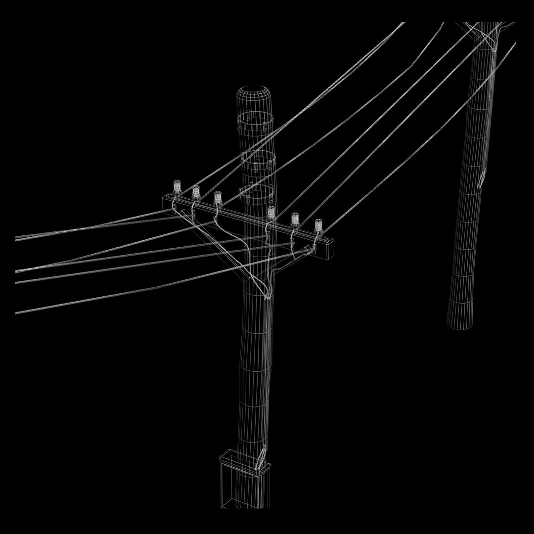 3d power line model