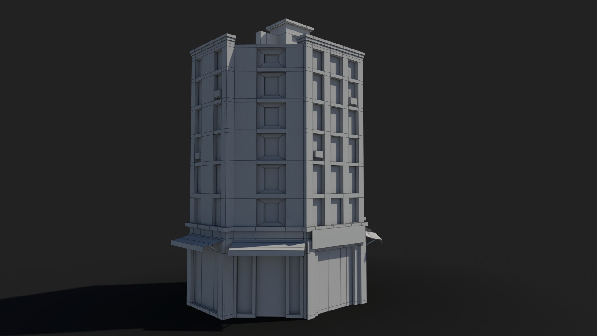 Apartment Building x10 3D model - TurboSquid 1814515