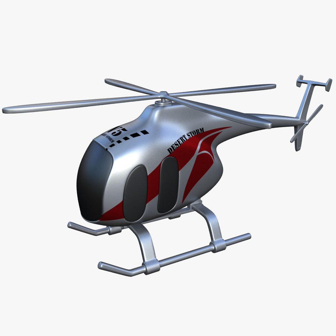 toy helicopter v5 3d model