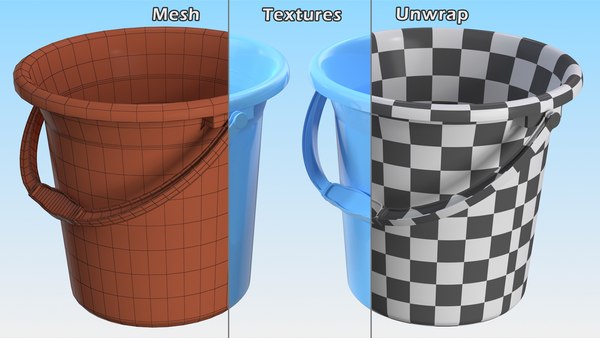 3D Buckets Collection 6 model - TurboSquid 1834170