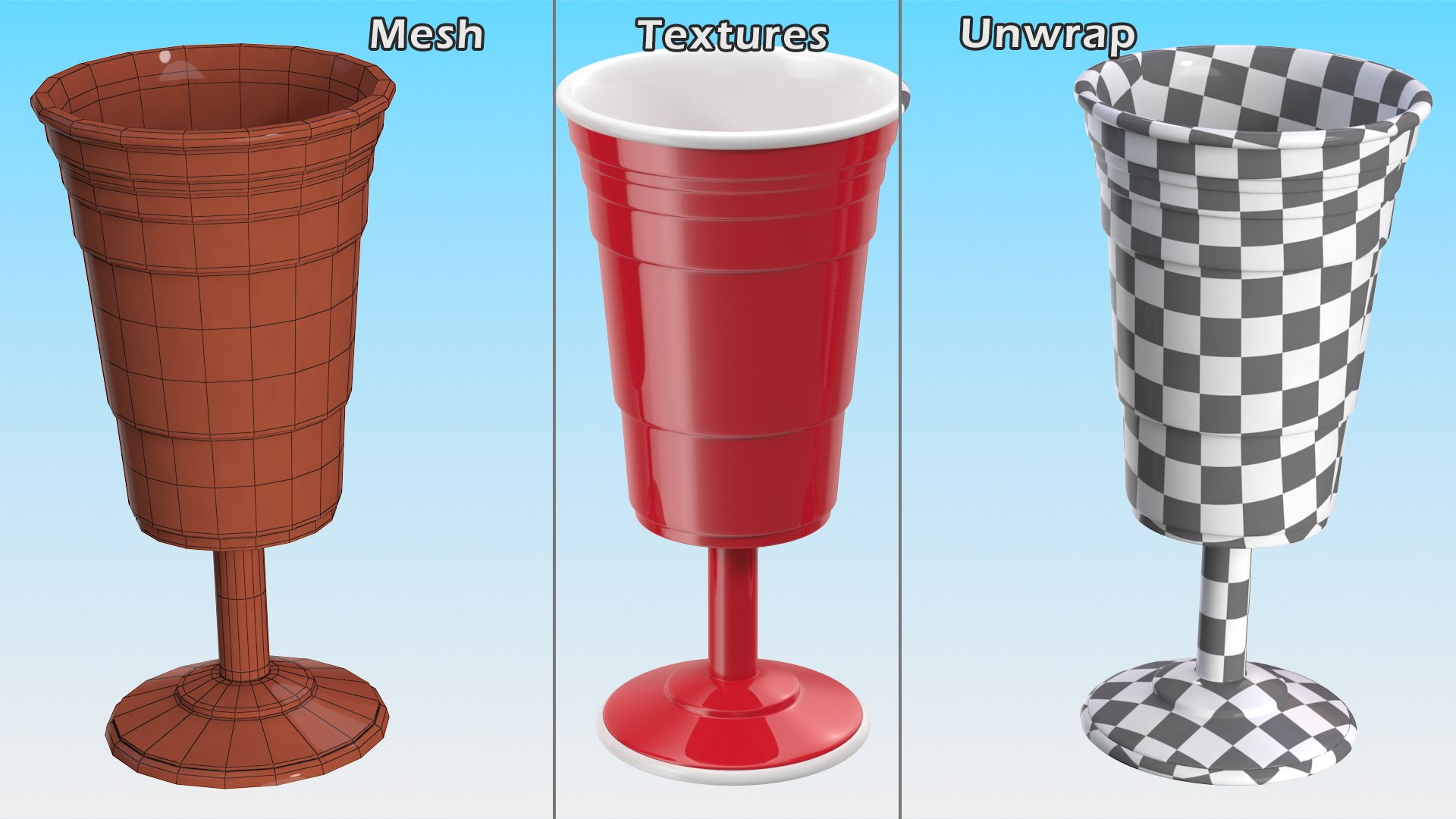 3D Plastic Cups Collection model - TurboSquid 1949146