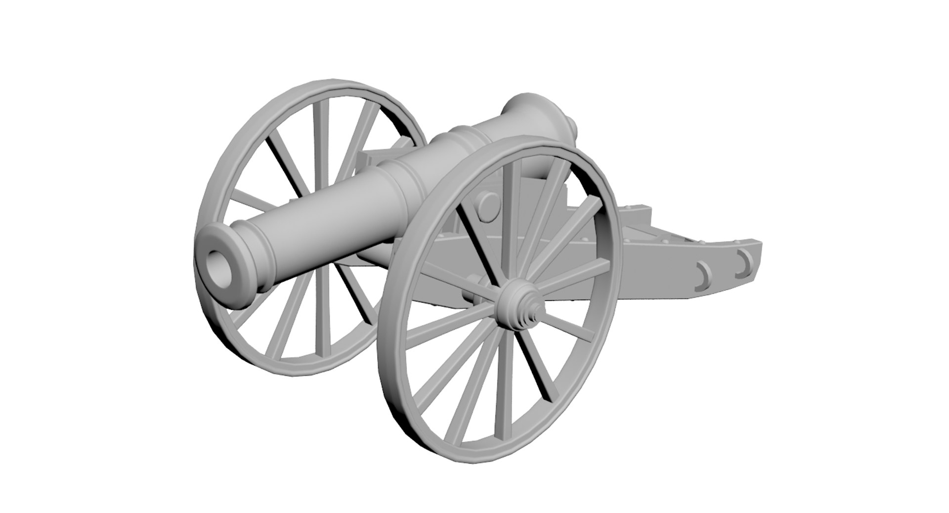3d Cannon Gun Model