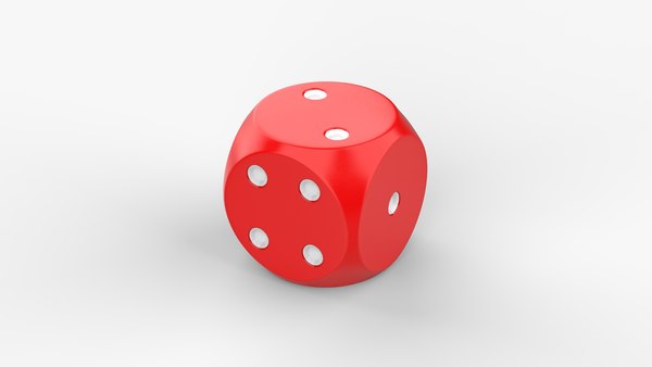 modelo 3d dado rojo - TurboSquid 1852018