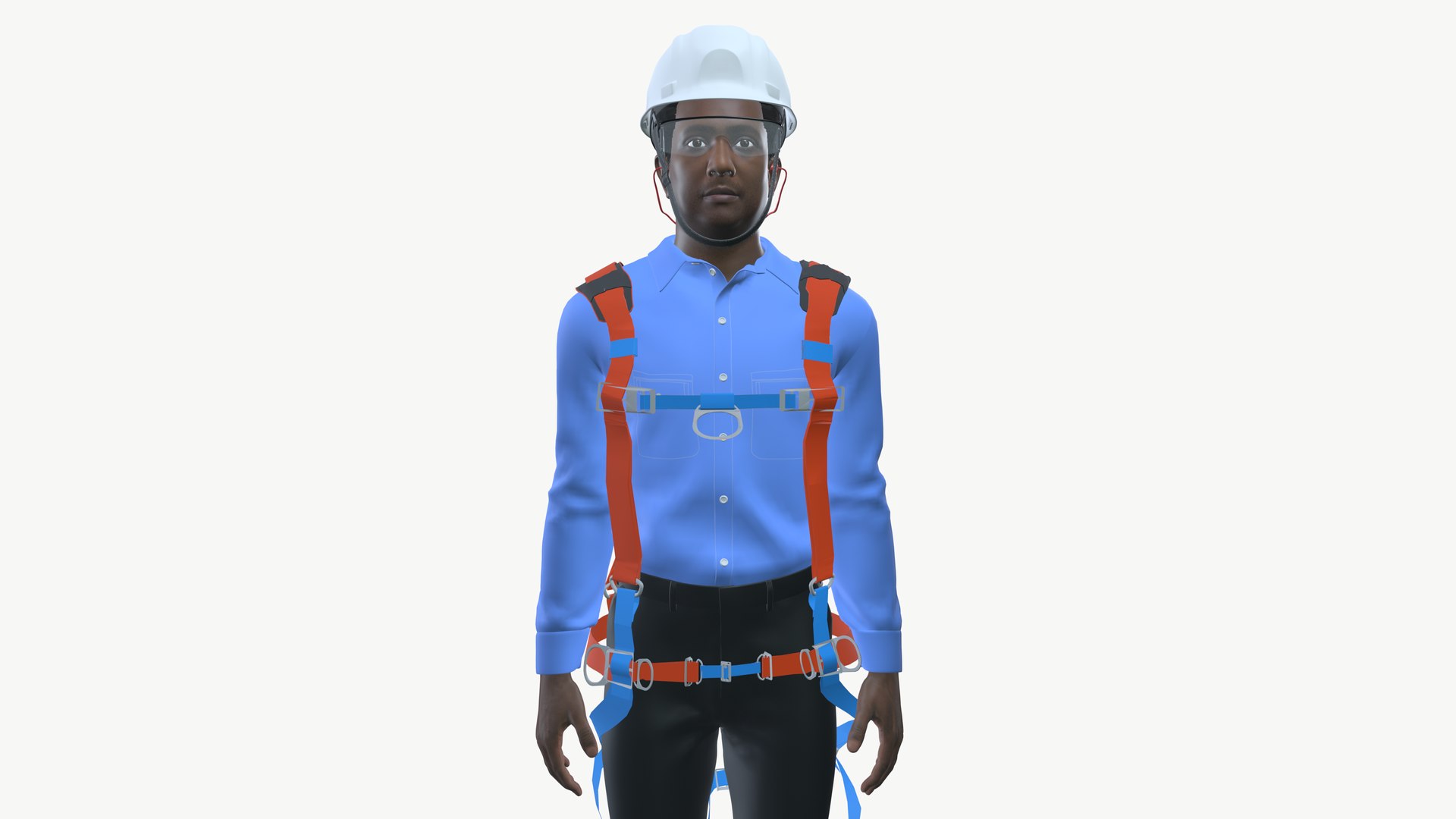 3D Male Character With PPE Model - TurboSquid 2292451