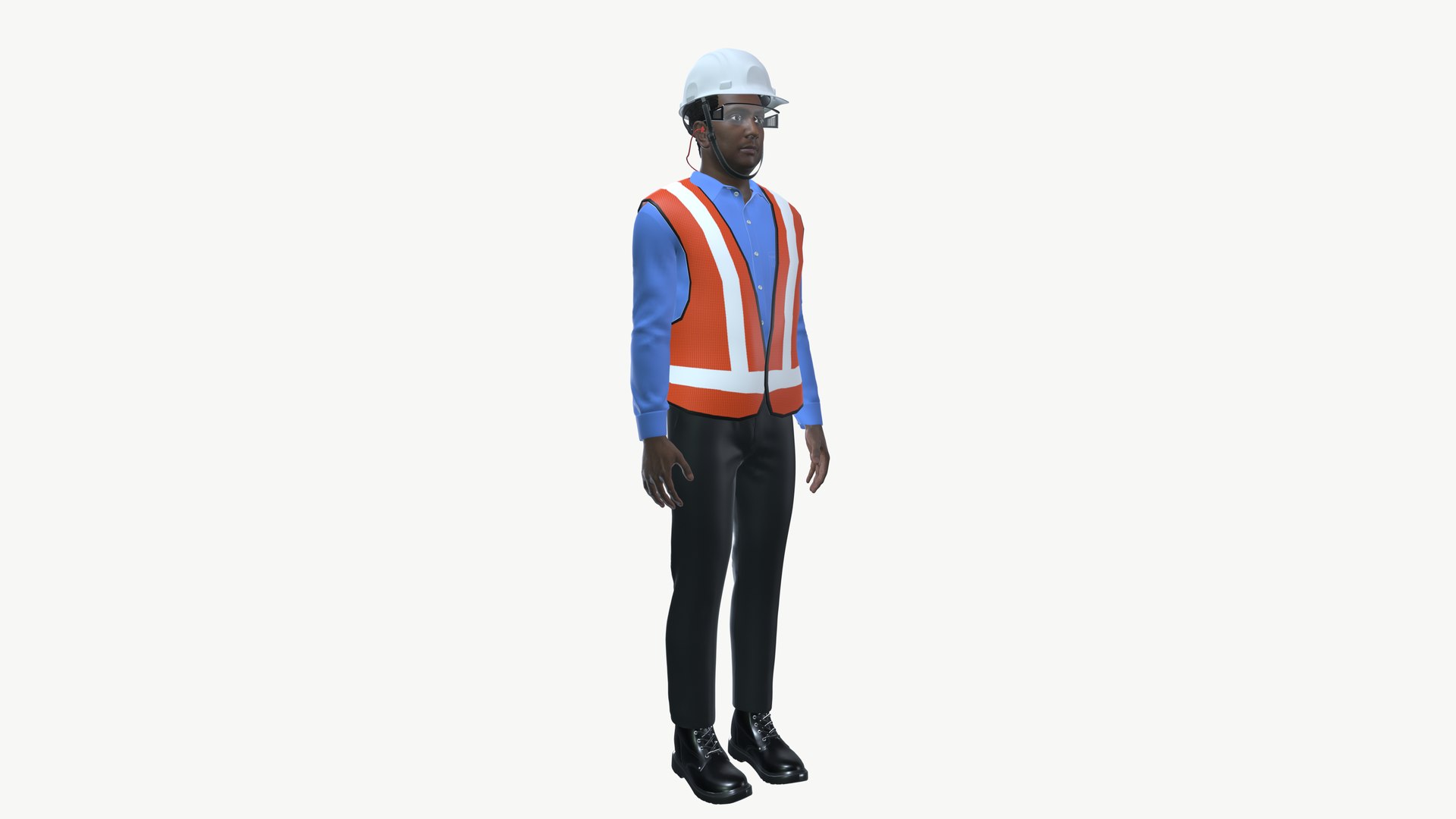3D Male Character With PPE Model - TurboSquid 2292451