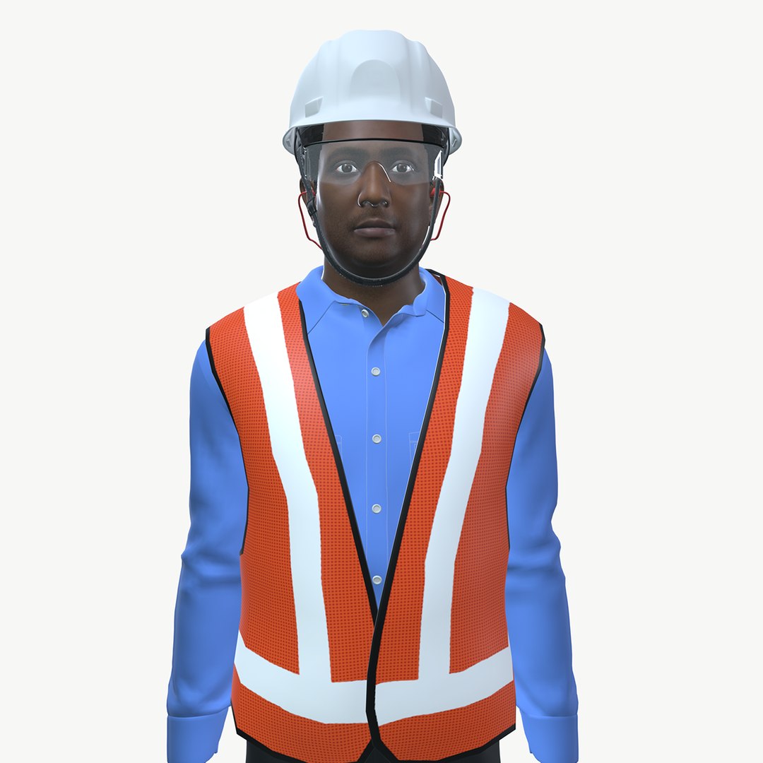 3D Male Character With PPE Model - TurboSquid 2292451