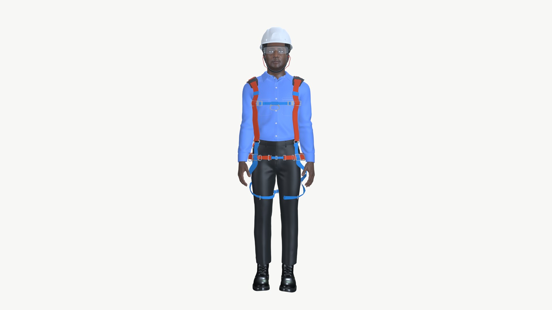3D Male Character With PPE Model - TurboSquid 2292451