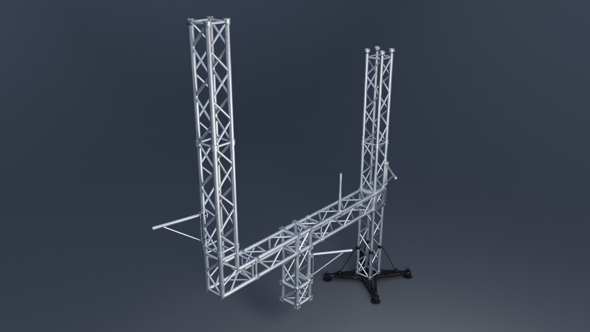Trusses Clean And Rusty 4K And 2K 3D - TurboSquid 2055273