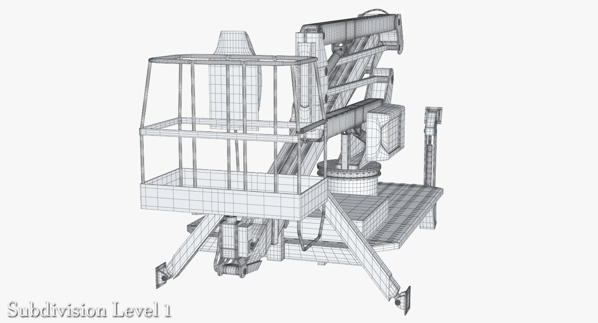 Hydraulic Human Lift 3ds