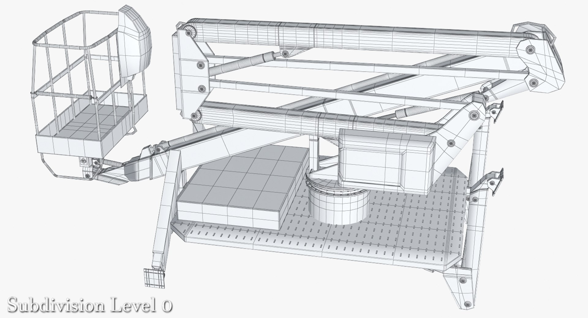 Hydraulic Human Lift 3ds