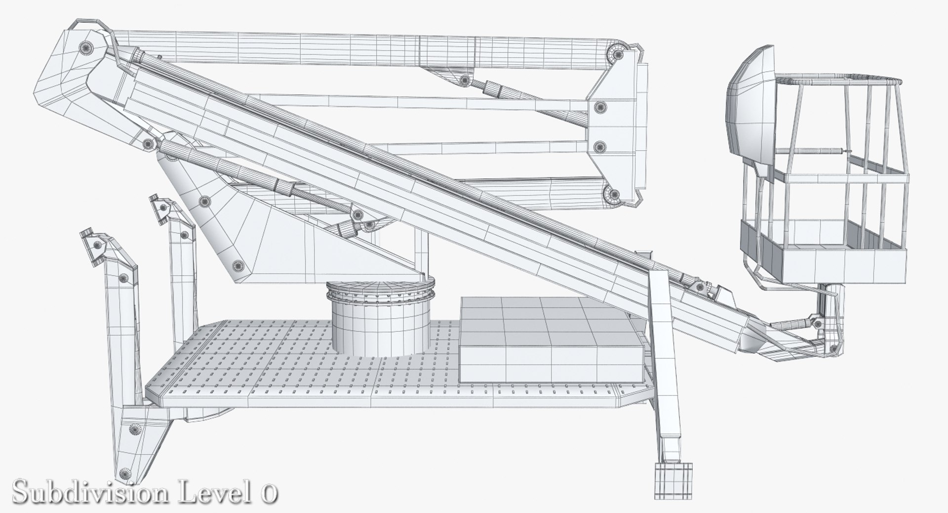 Hydraulic Human Lift 3ds