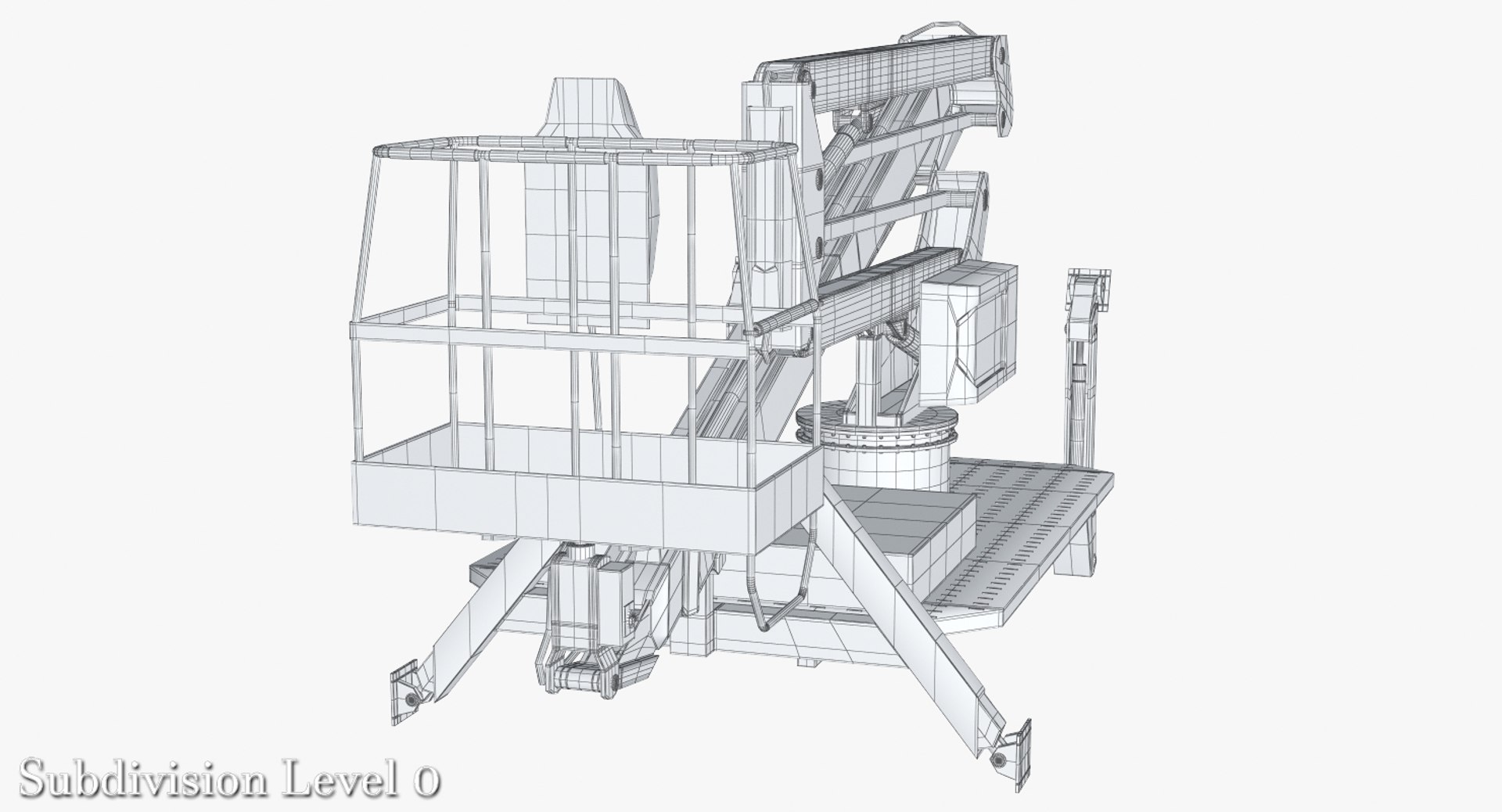 Hydraulic Human Lift 3ds