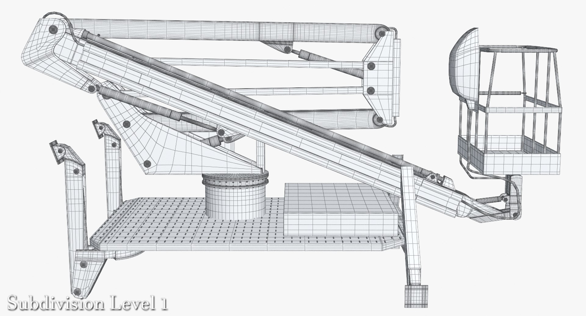 Hydraulic Human Lift 3ds