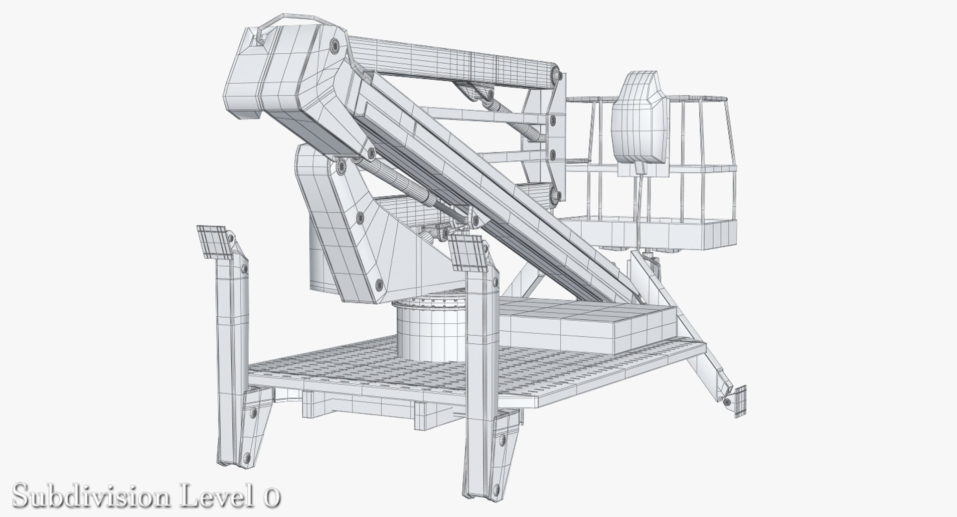 Hydraulic Human Lift 3ds