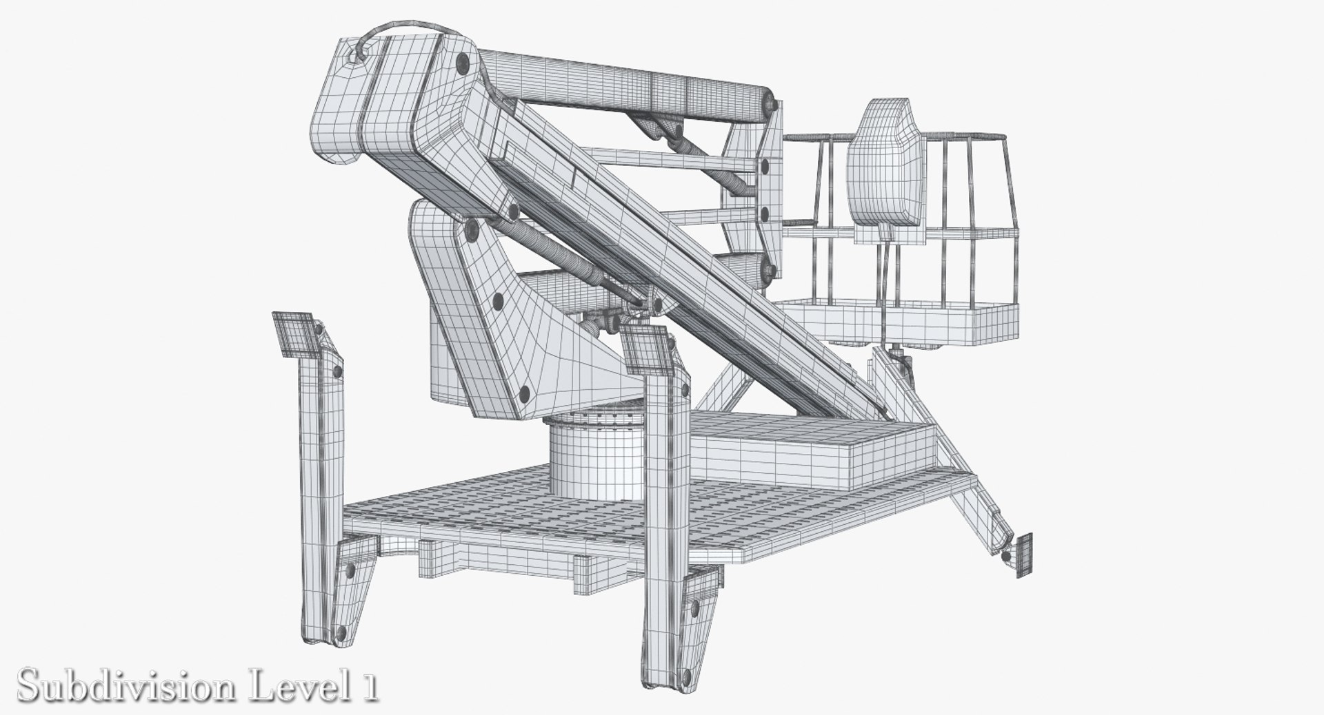 Hydraulic Human Lift 3ds