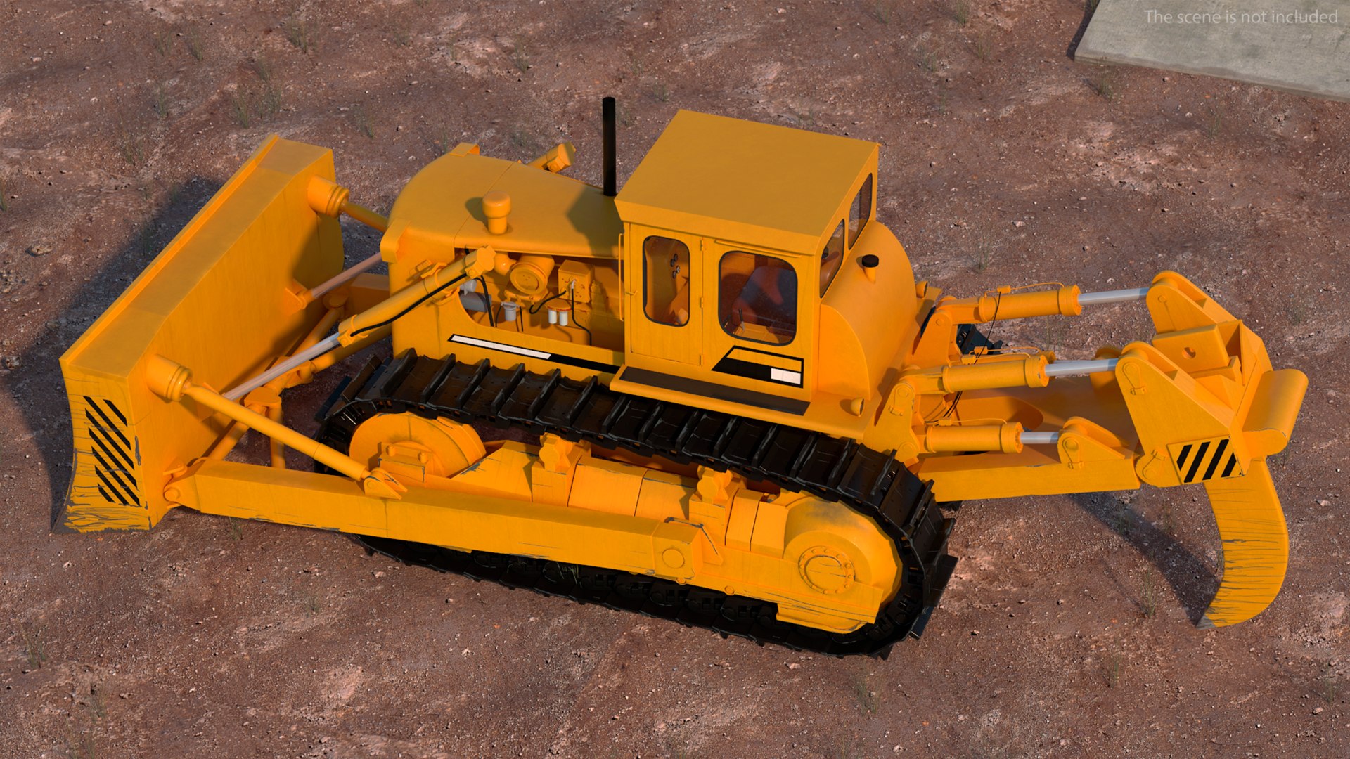 3D Crawler Dozer Model - TurboSquid 2136233
