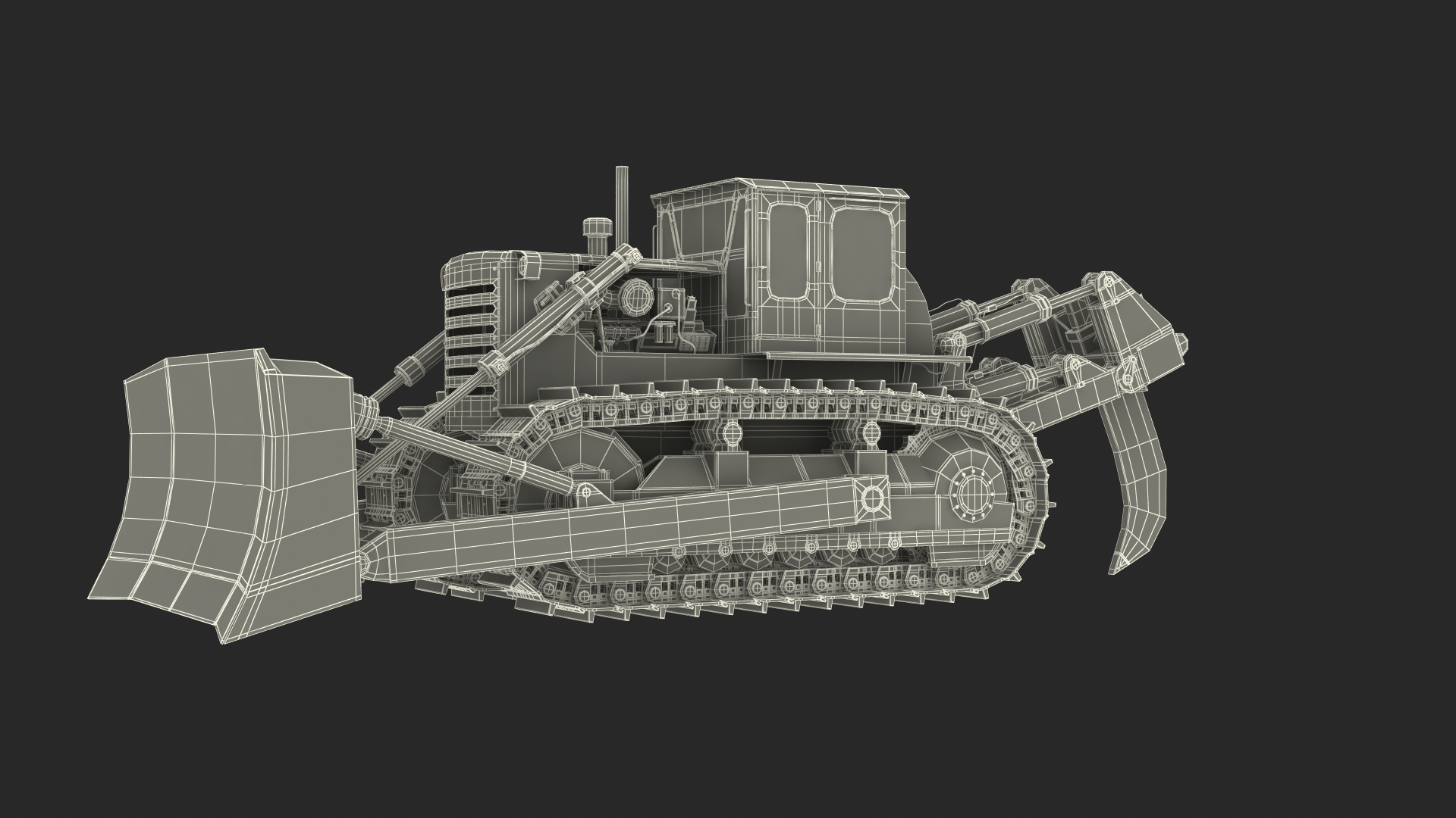 3D Crawler Dozer Model - TurboSquid 2136233