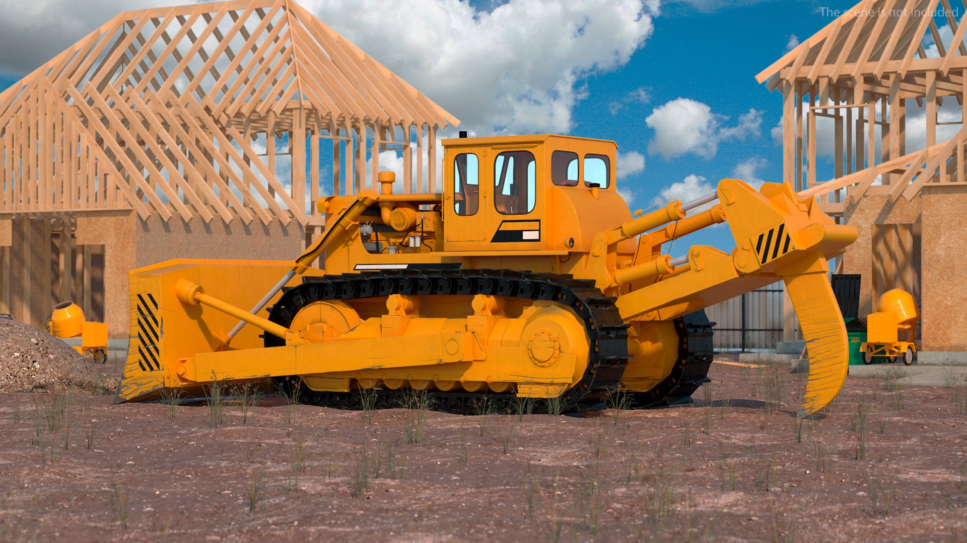 3D Crawler Dozer Model - TurboSquid 2136233