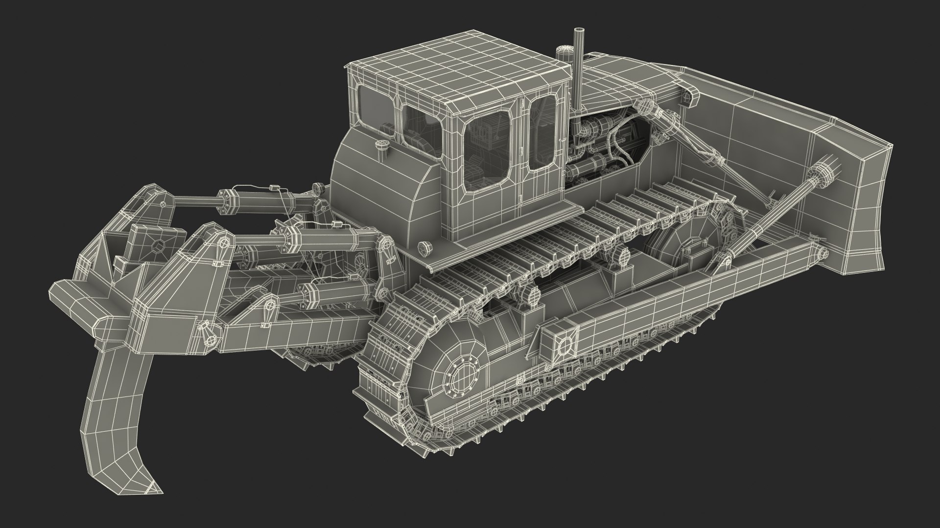 3D Crawler Dozer model - TurboSquid 2136233