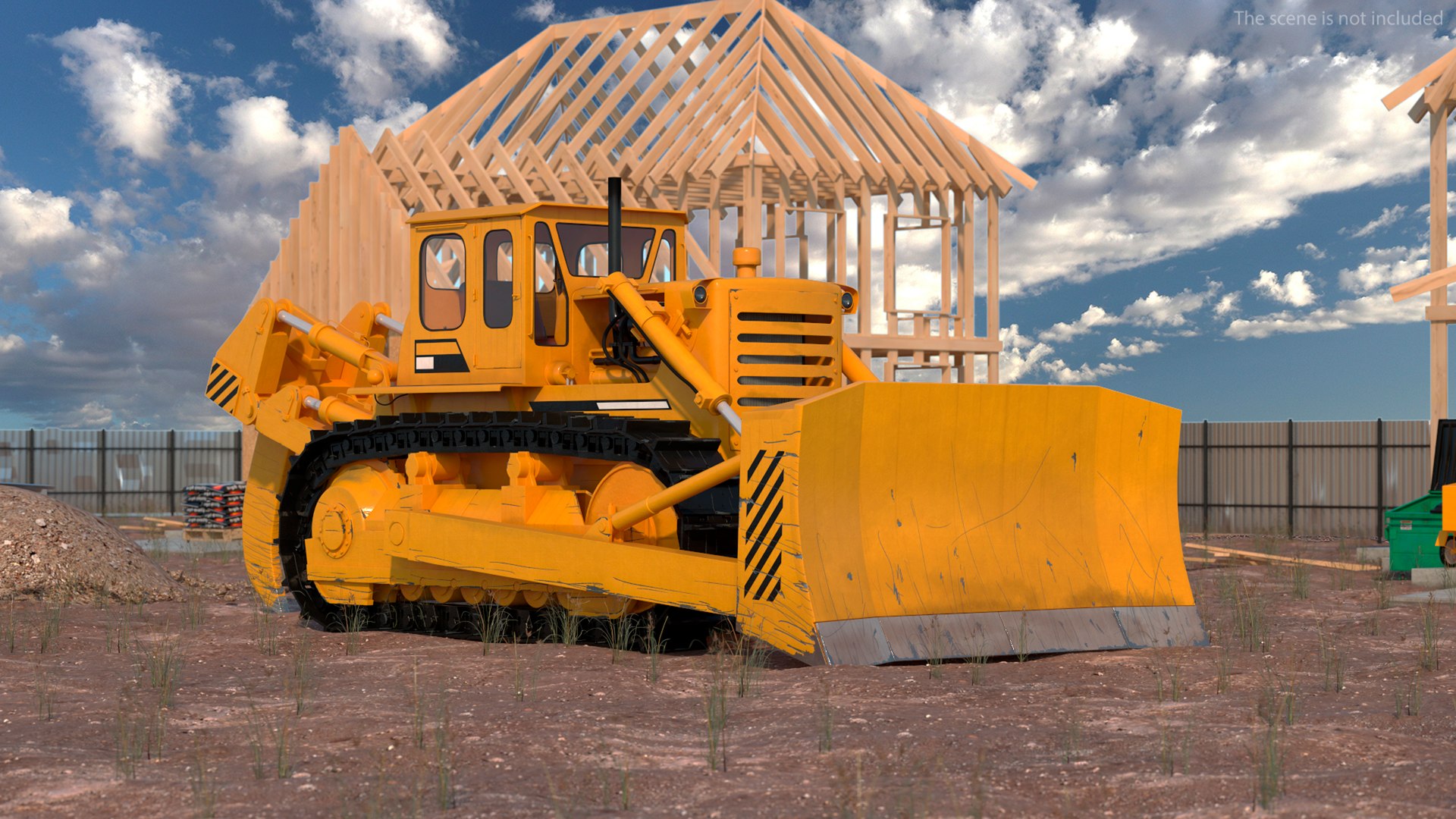 3D Crawler Dozer Model - TurboSquid 2136233