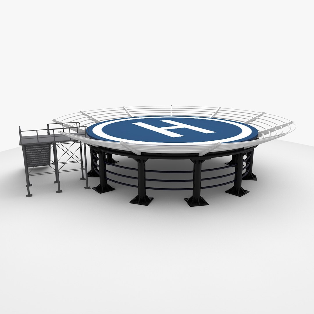 3d Photorealistic Helipad