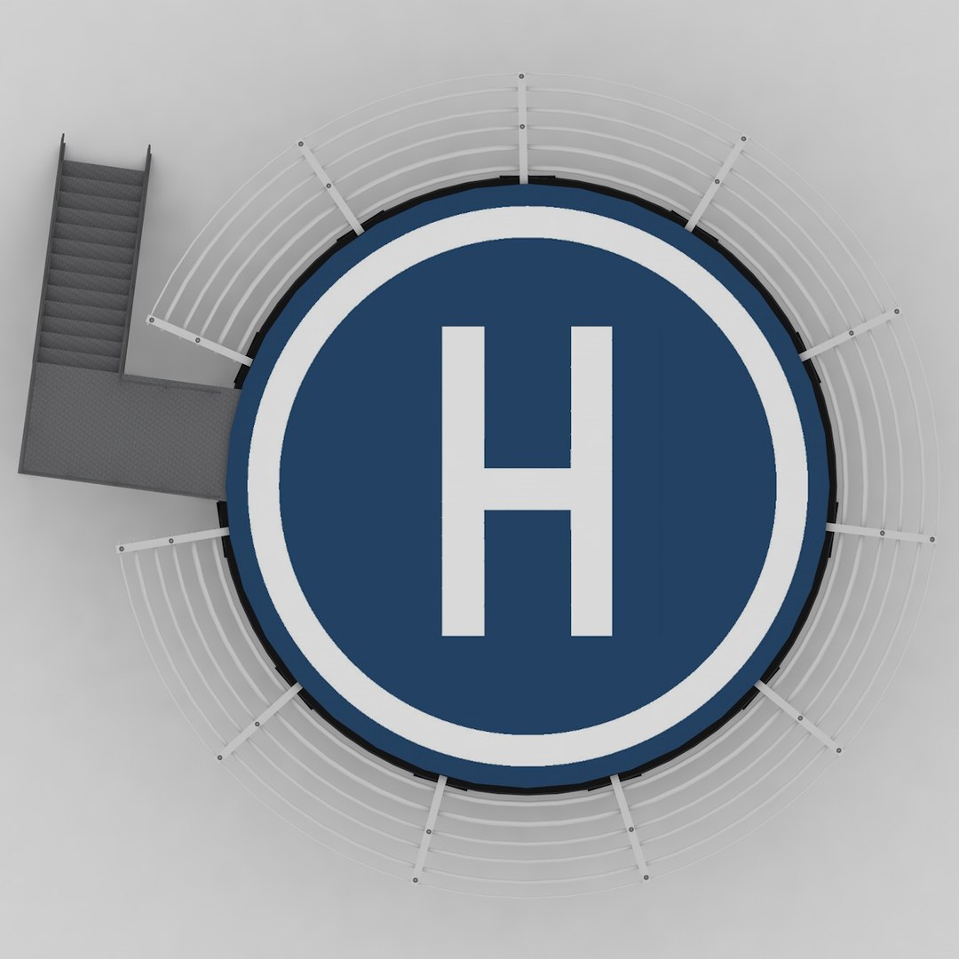 3d Photorealistic Helipad