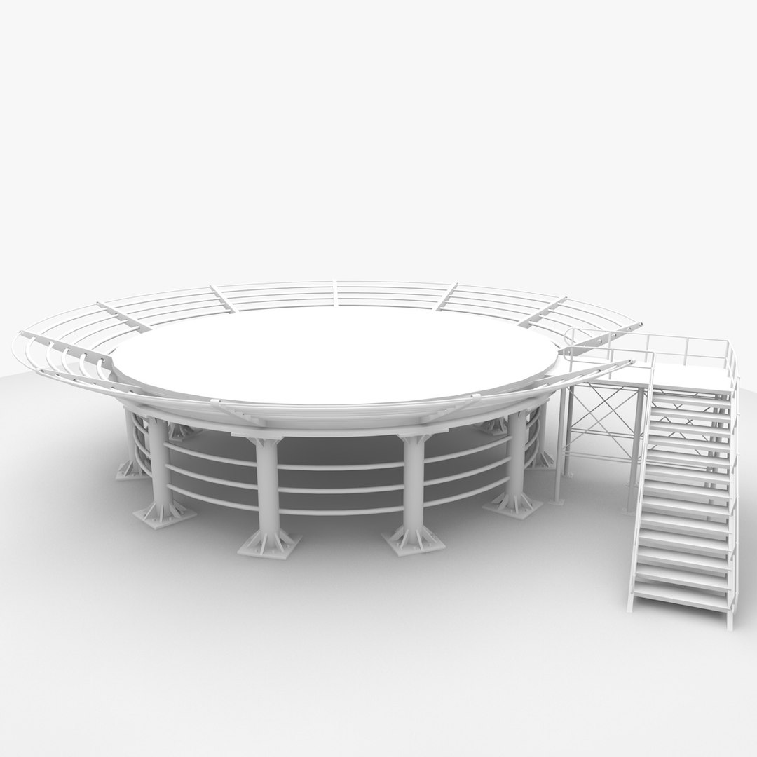 3d Photorealistic Helipad