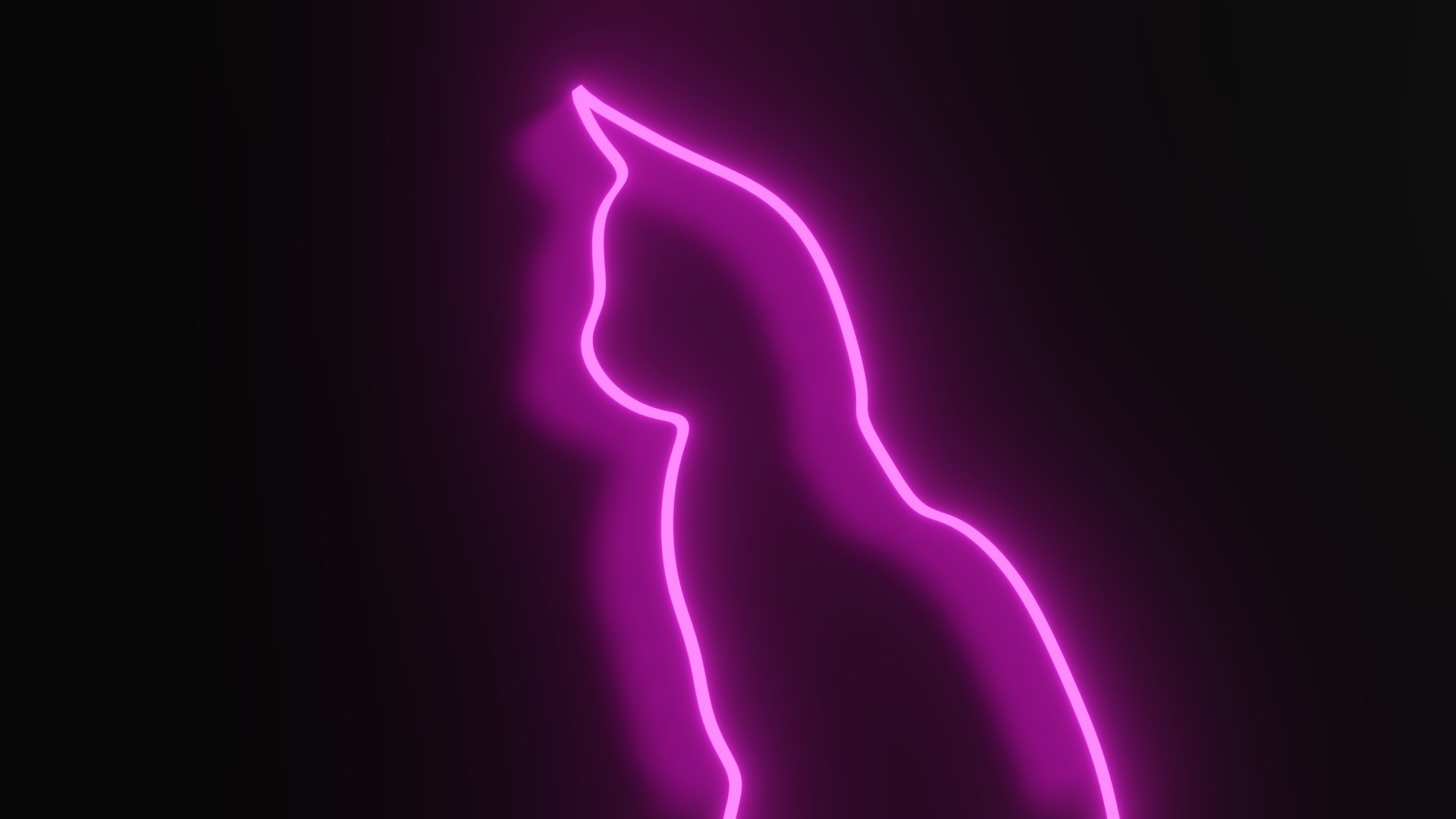 Neon Purple Cat 3D Model - TurboSquid 1813611