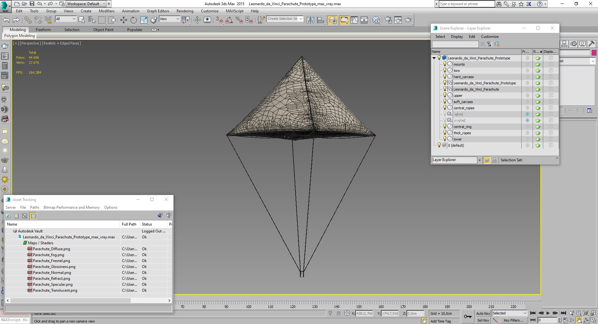 Leonardo Da Vinci Parachute Prototype 3D Model - TurboSquid 2116135