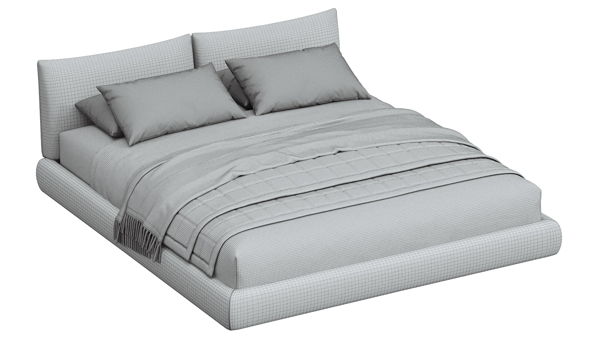 Poliform Dream Bed Designed By Marcel Wanders 3D Model - TurboSquid 2186991