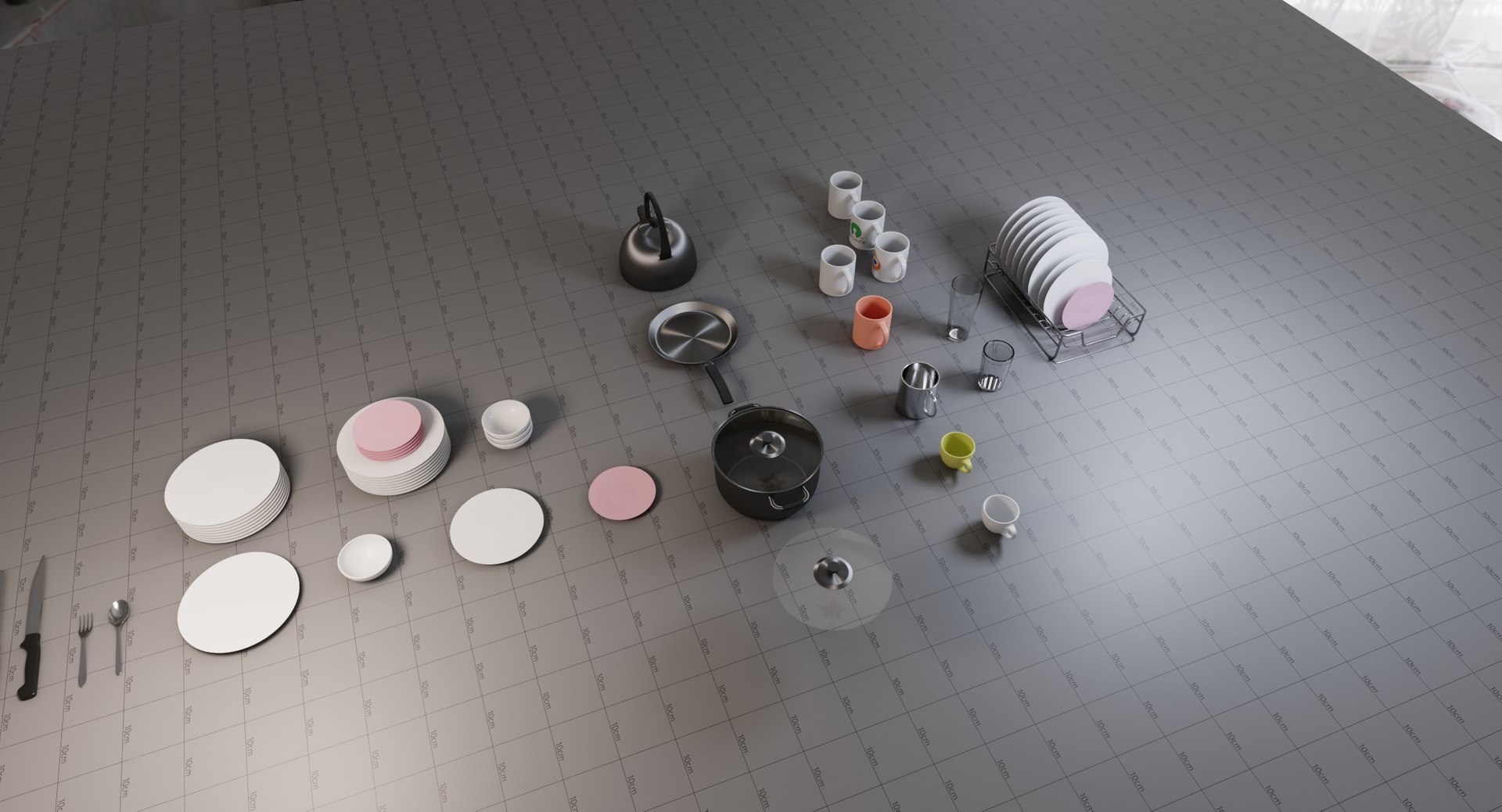 Cups Assets 3D Model - TurboSquid 1614204