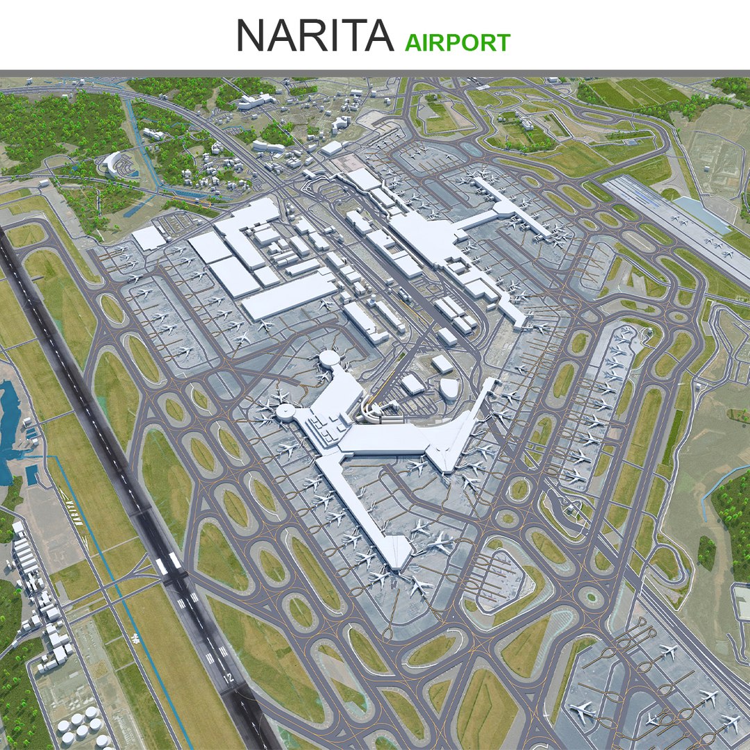 3D Narita Airport - TurboSquid 2013587
