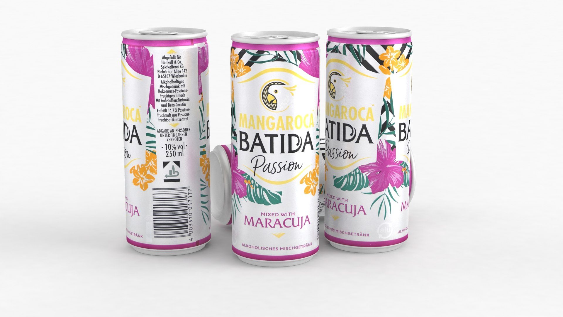 3D Alcohol Can Mangaroca Batida Passion 250ml 2024 - TurboSquid 2277098