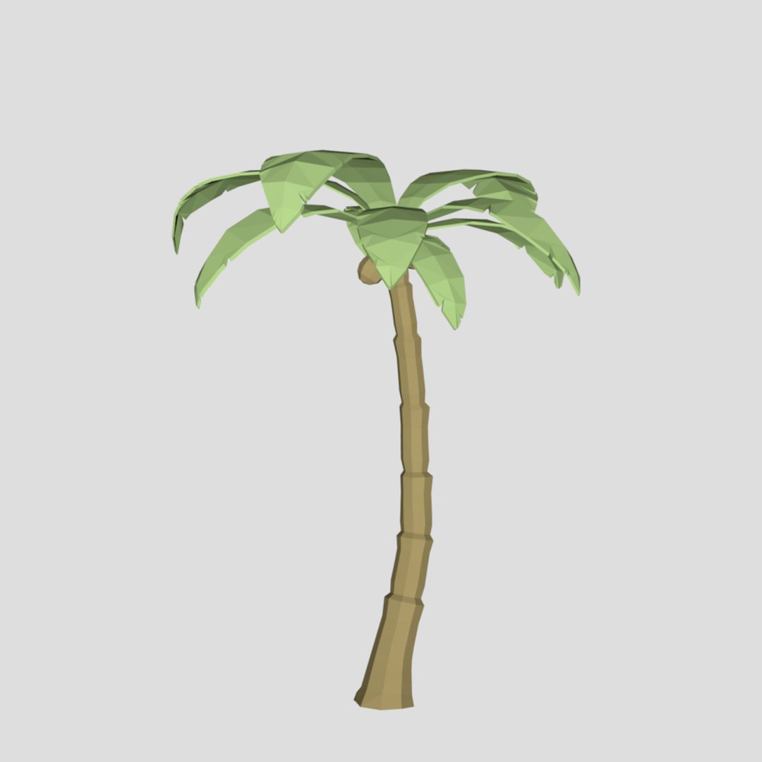 3D coconut tree model - TurboSquid 1335802