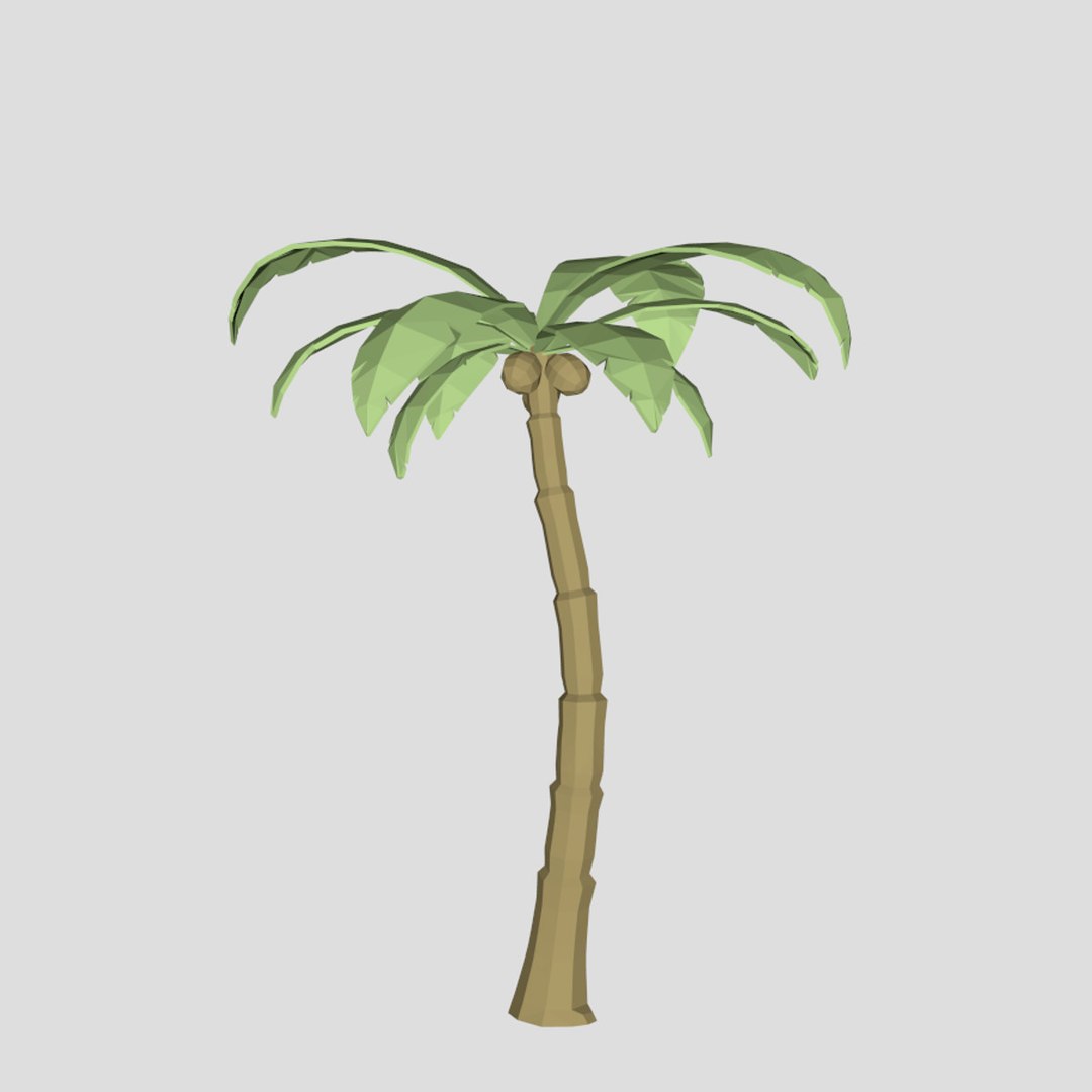3D coconut tree model - TurboSquid 1335802