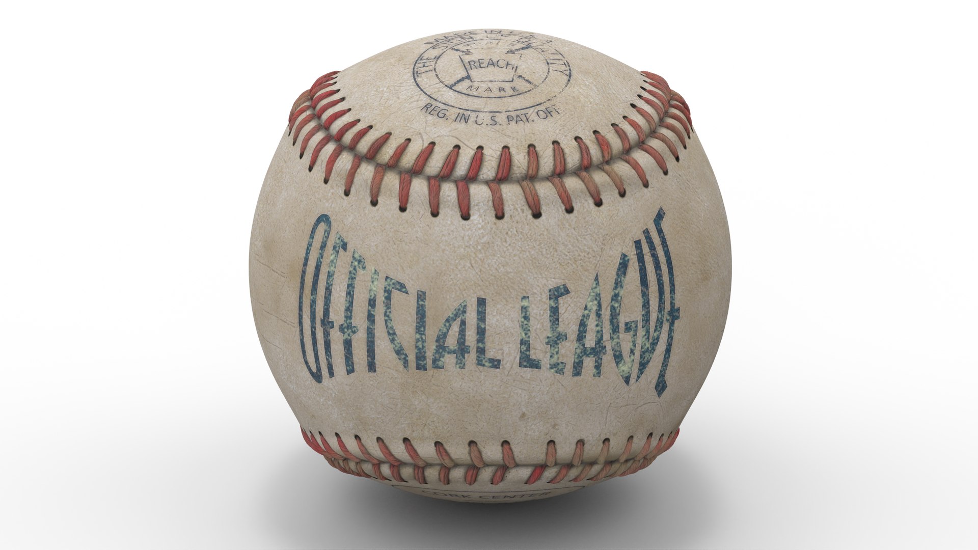 3D Official League Baseball Ball 1920 model - TurboSquid 2071259